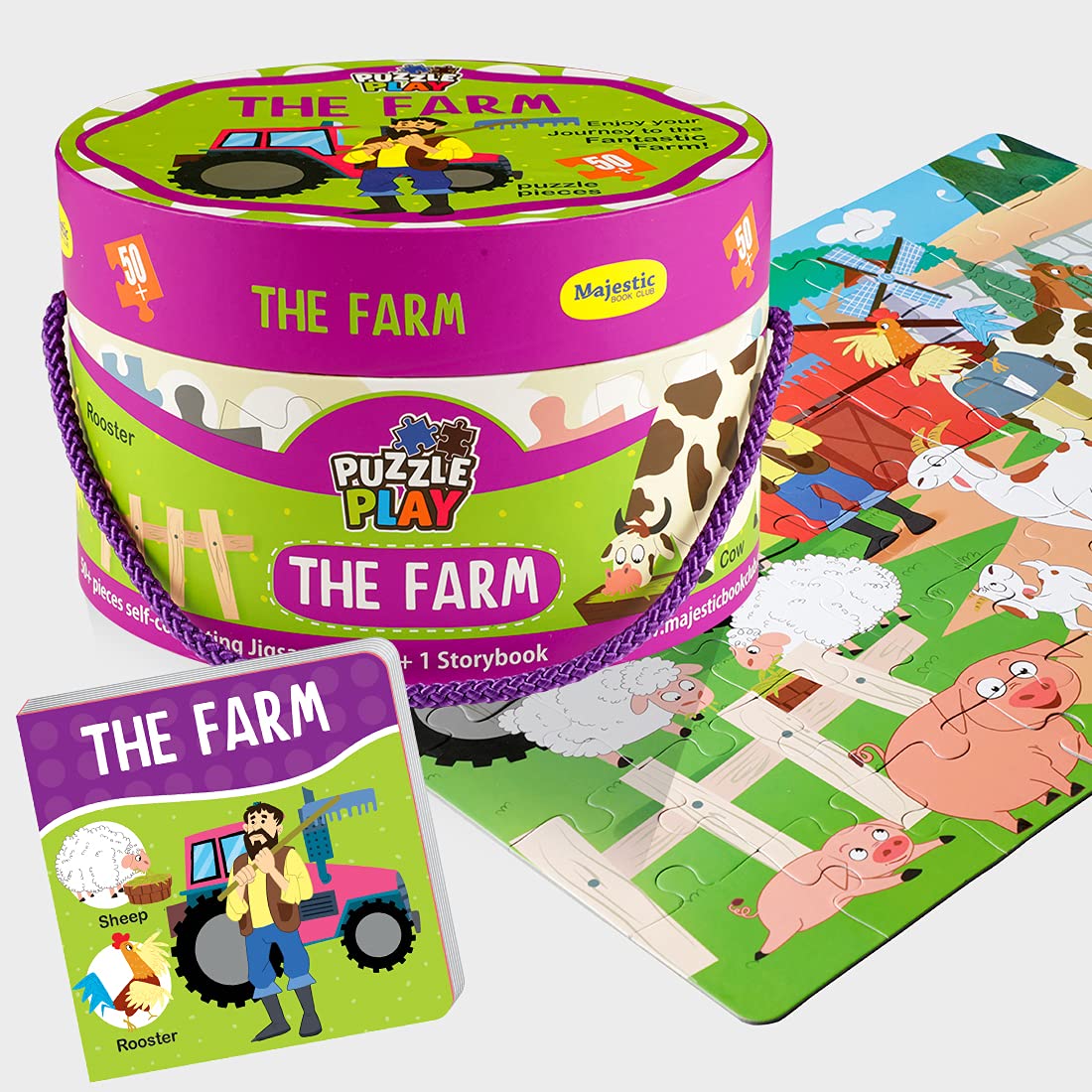 The Farm Tree Puzzle and PlayBook – Smart Kids Planet