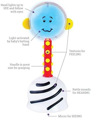 Light-Up Developmental Baby Rattle ,Infants Multi-Activity Toy – Smart ...