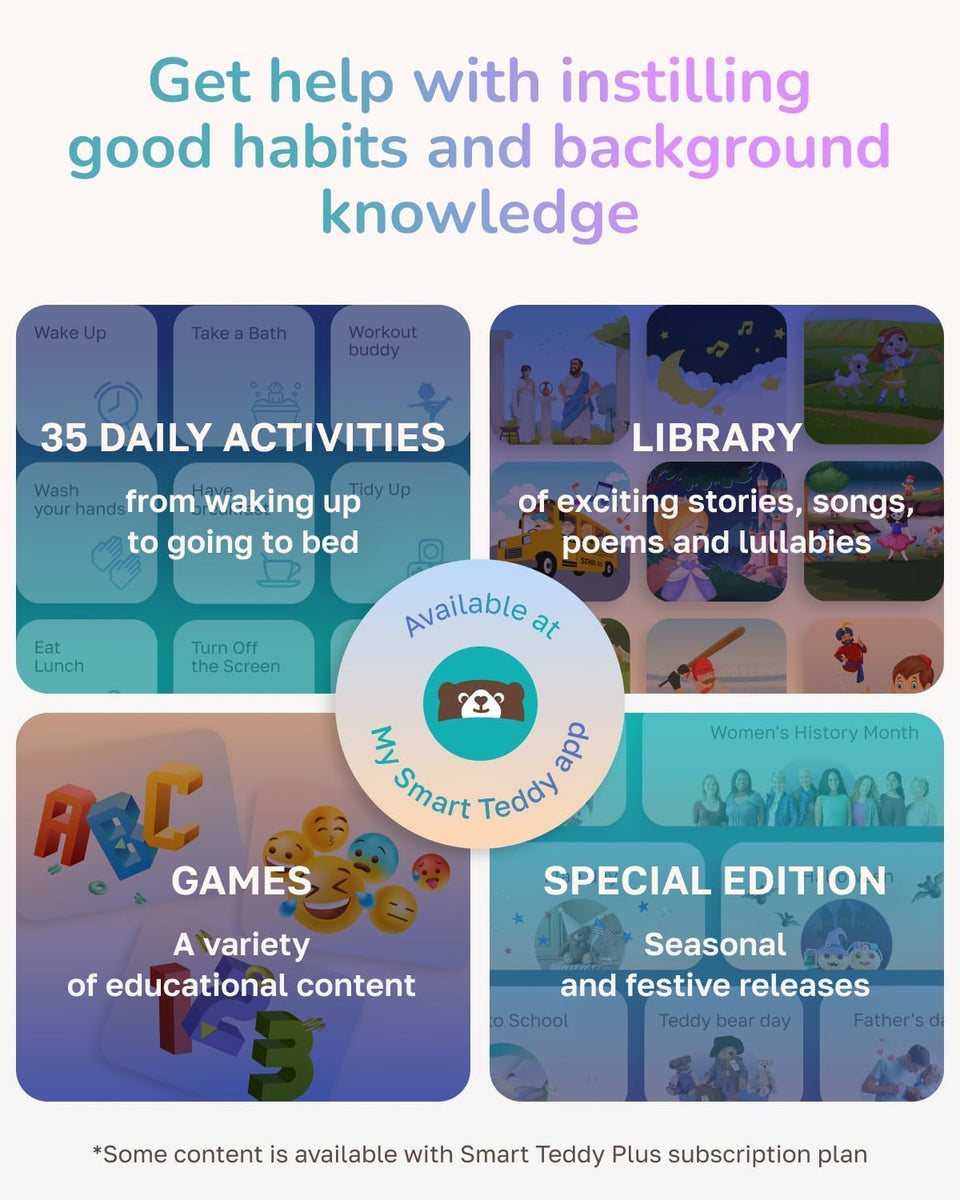 Interactive Storytelling Plush Teddy Bear – Smart Kids Planet