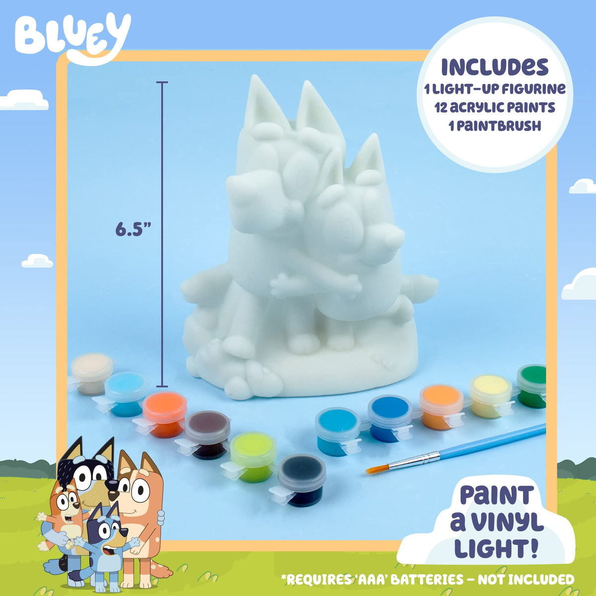 Bluey & Bingo Paint Your Own Night Lamp Art Set – Smart Kids Planet