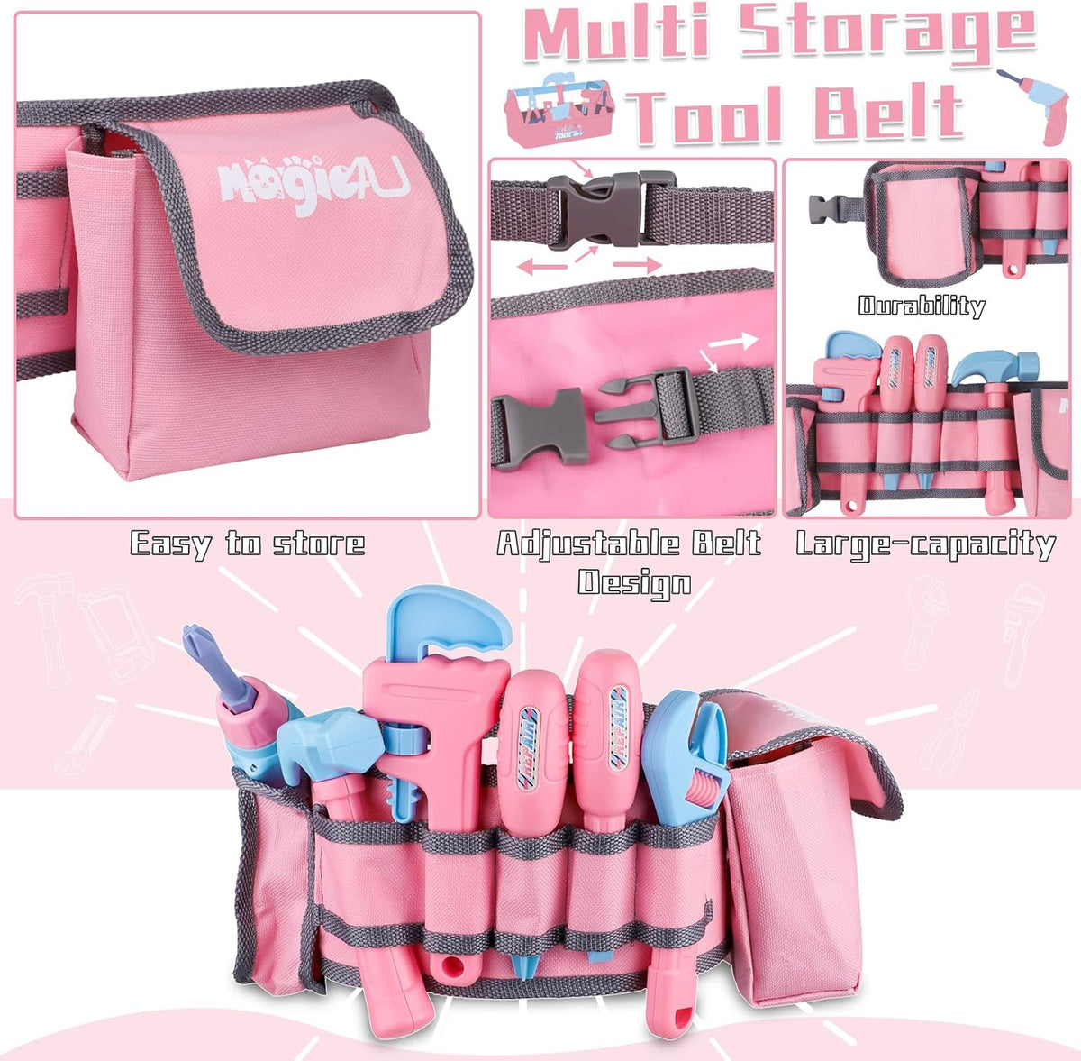 Constructive Kids STEM Building Tool Set Pink Edition – Smart Kids Planet