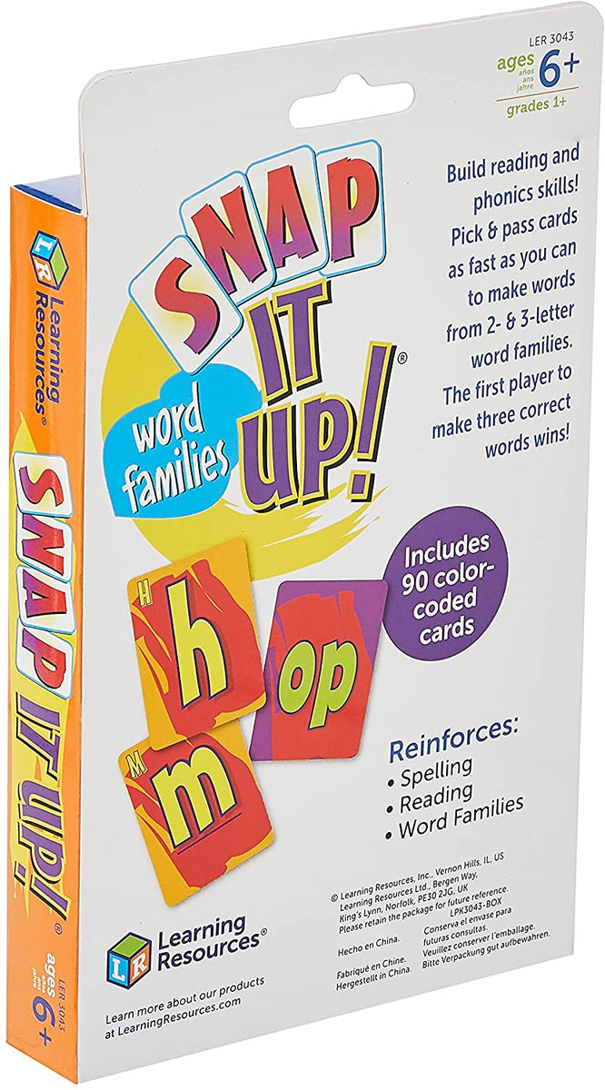 Wordy Snap Reading and Phonics Card Game – Smart Kids Planet